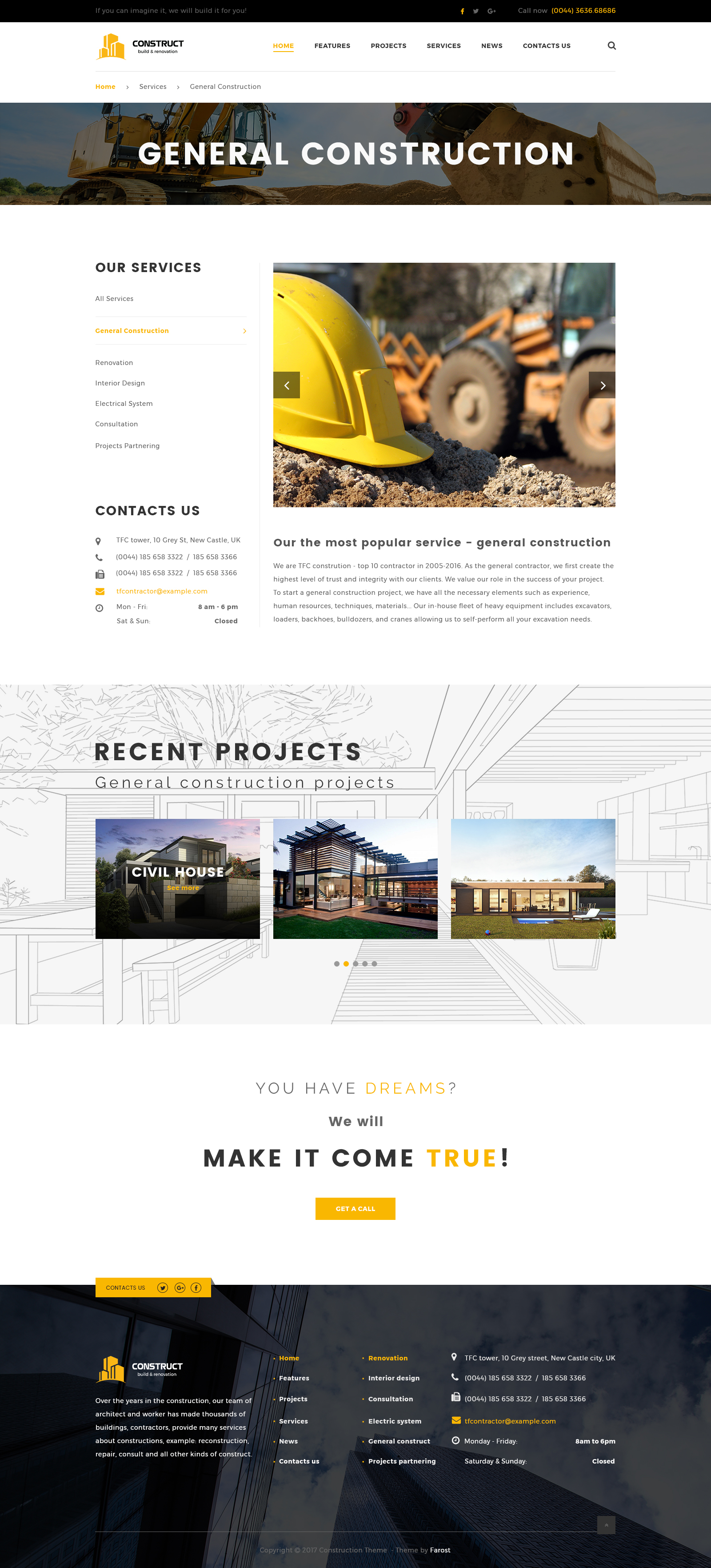 Construct - Construction PSD Template by Farost | ThemeForest